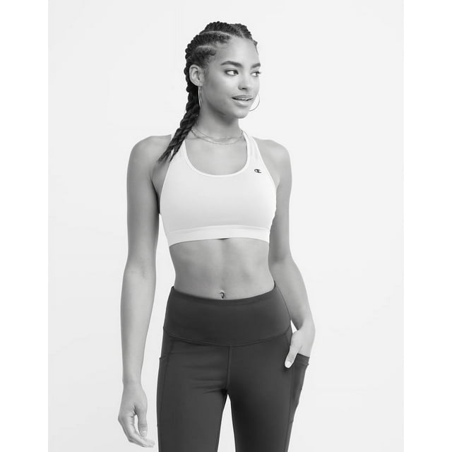 Champion Women'S Sports Bra, Compression, Moisture Wicking, High-Impact ...