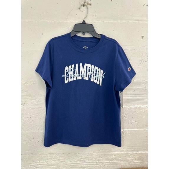 Champion Women's Classic Graphic T-Shirt Sail Away Navy GT18H 58605N ...
