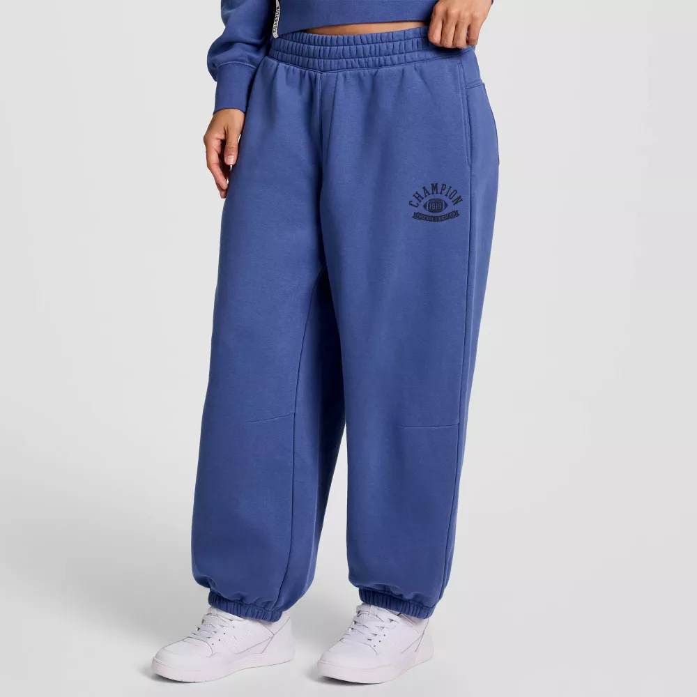 Champion Women's Cropped Fleece Joggers - Blue S - Walmart.com
