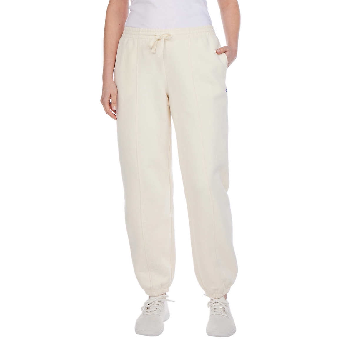 Champion Women's Drawstring Fleece Jogger (Natural, XL) - Walmart.com