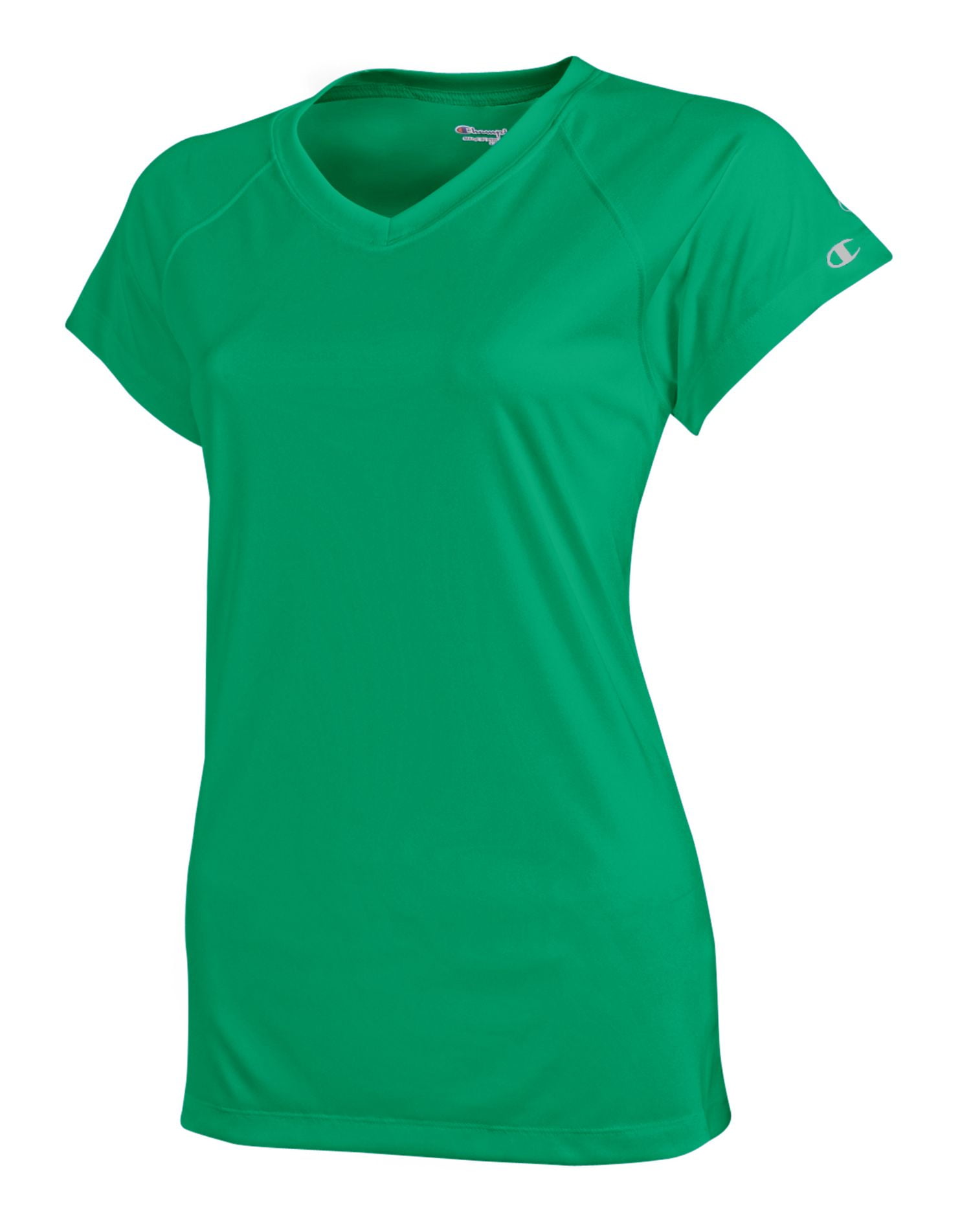 Champion Women's Essential Double Dry V-Neck Tee - Walmart.com