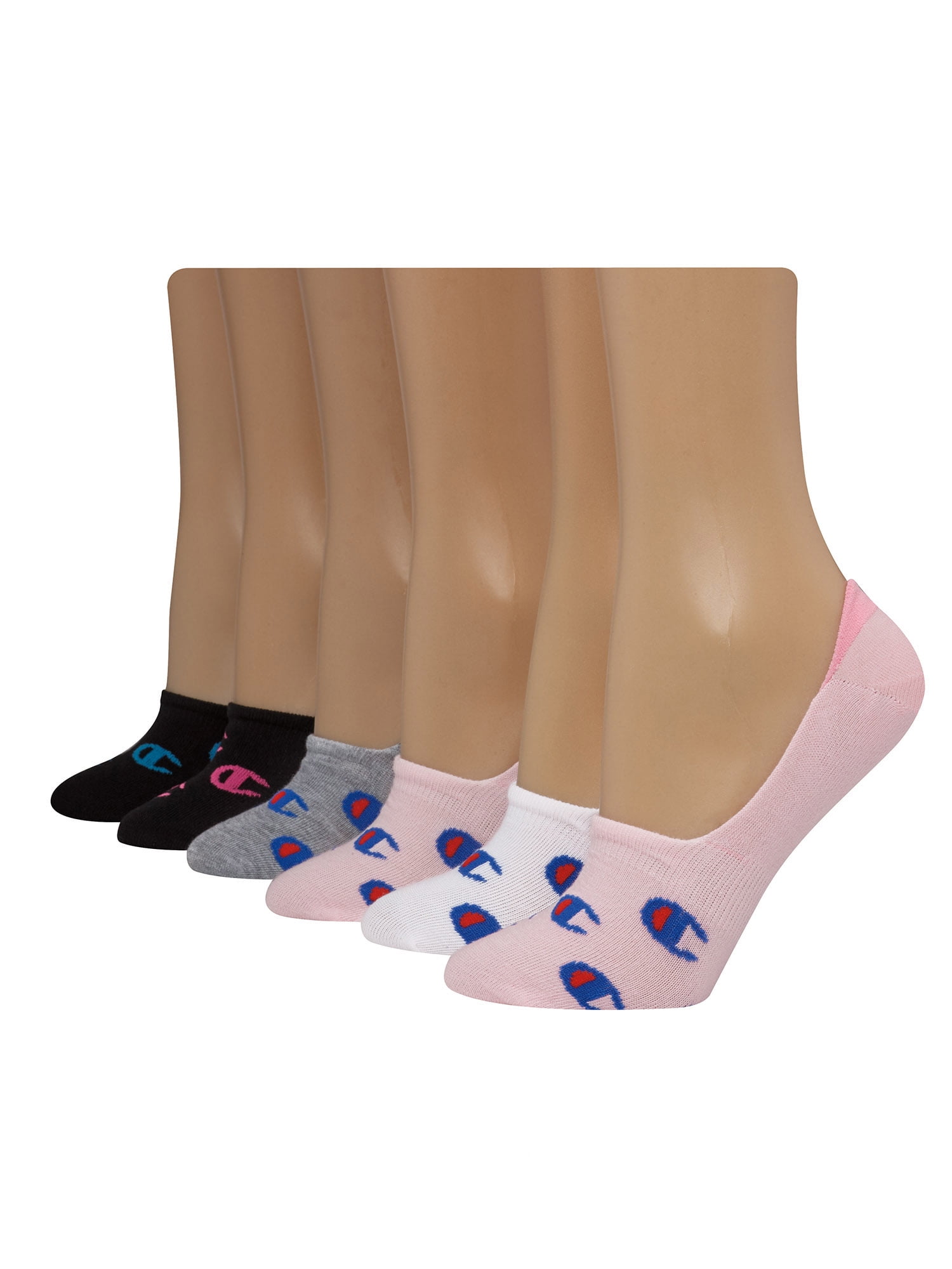 Champion Women's Invisible Liner Socks, 6 Pack - Walmart.com