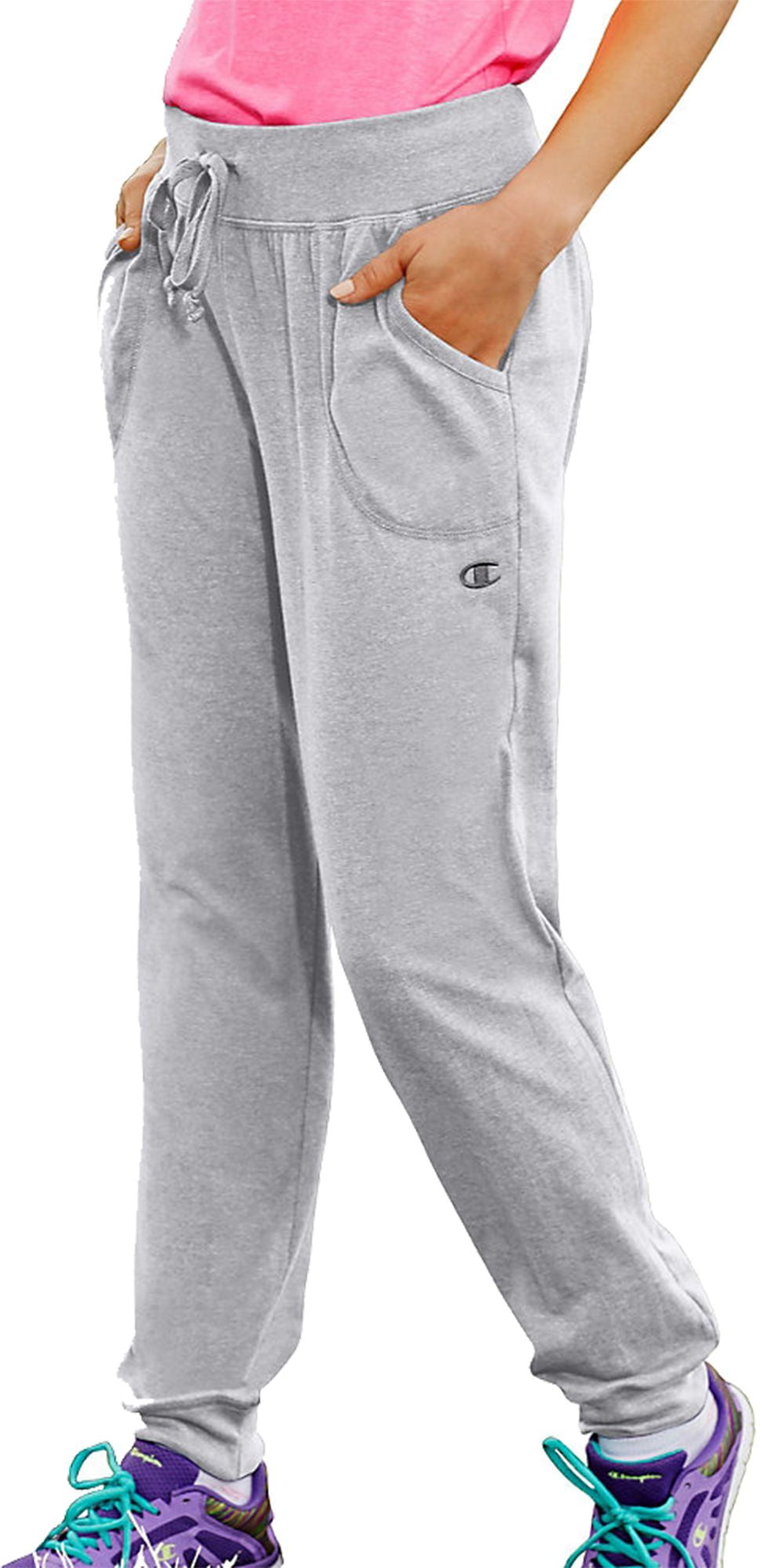 Champion Women's Athletic Wear Cotton Jersey Joggers for Jogging ...