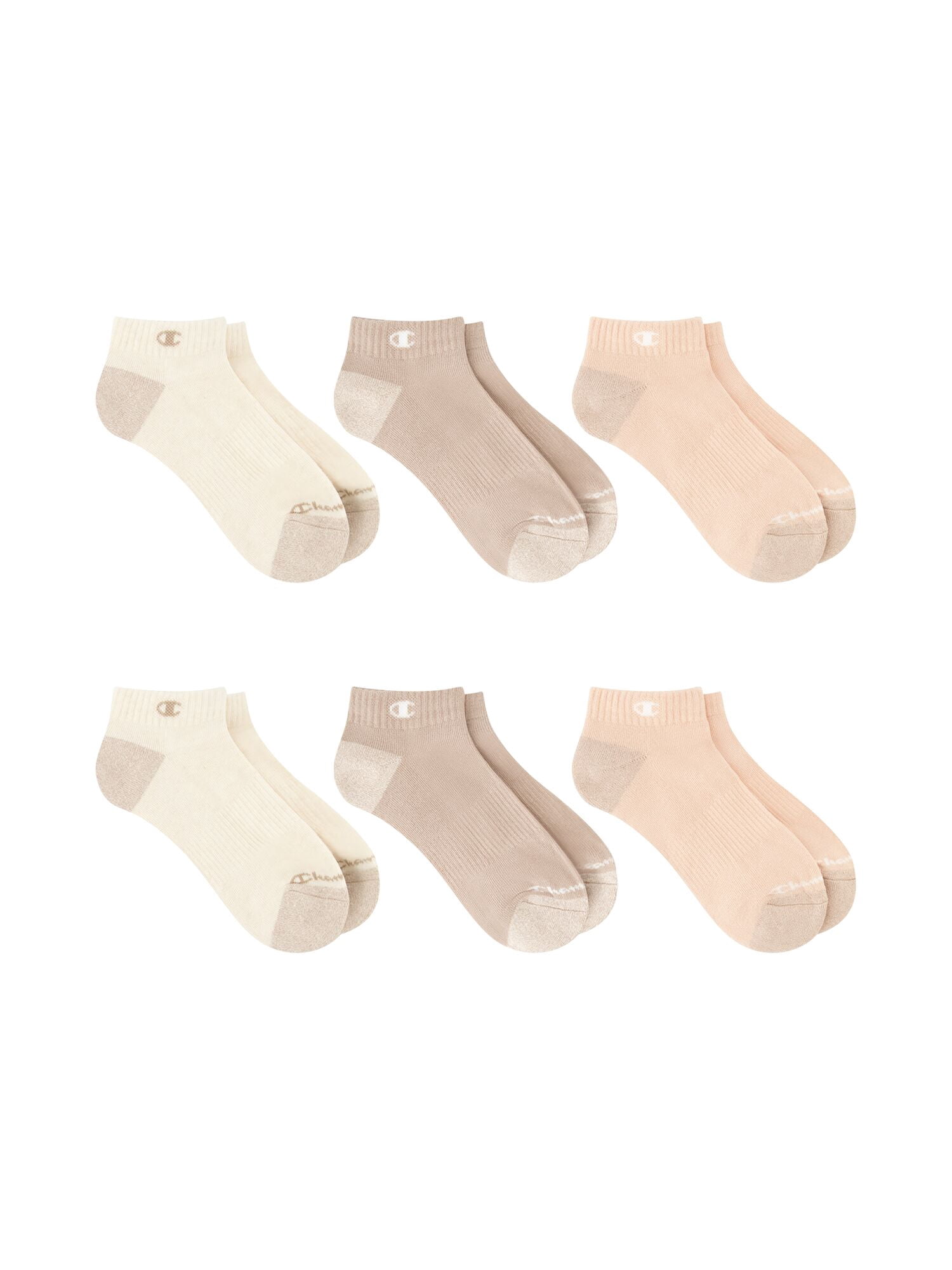 Champion Women’s Low Cut Cushioned Socks, 6 Pack, Sizes 4-10 - Walmart.com