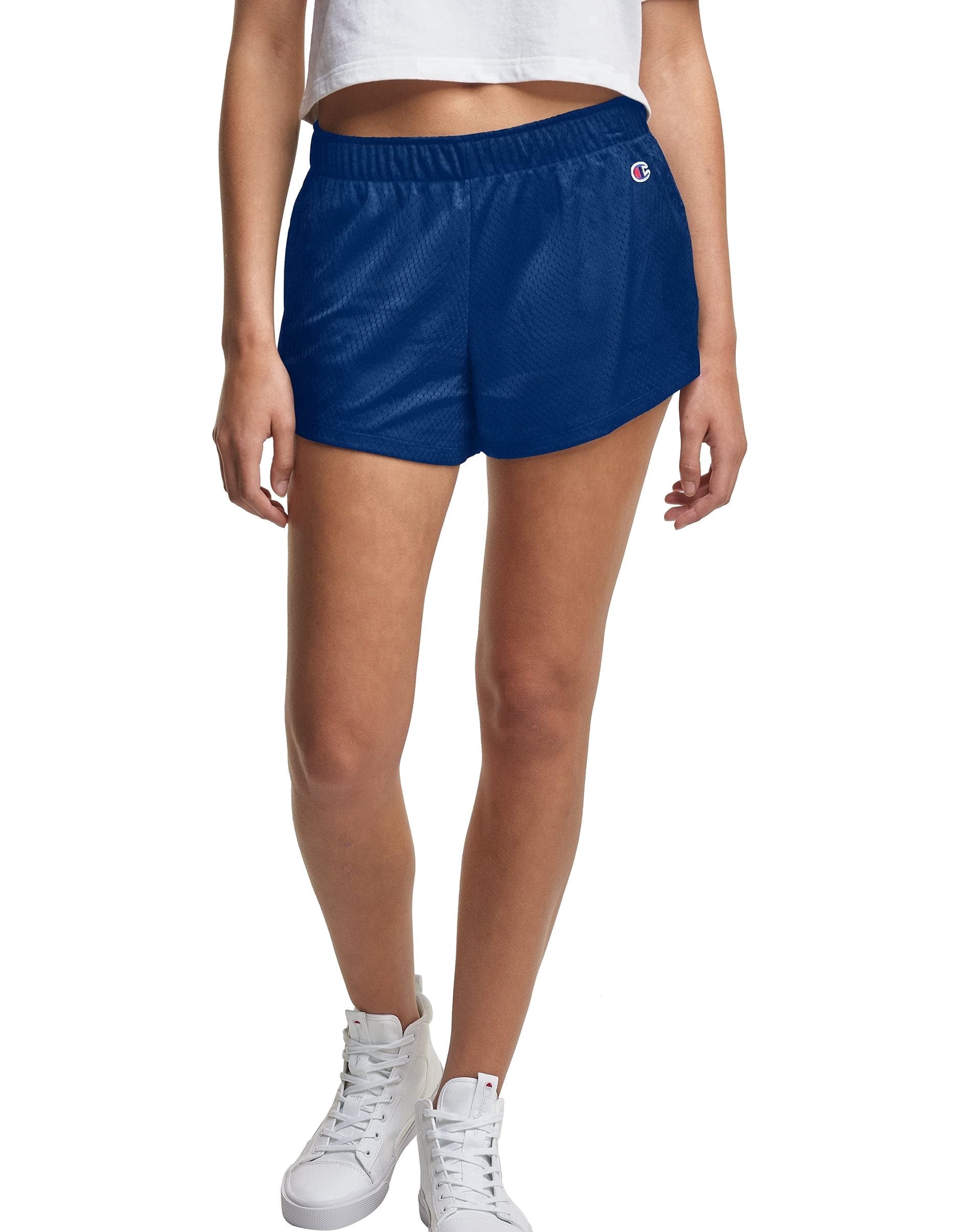 Champion Women's Mesh Performance Shorts, 4" (Athletic Royal Blue) (X ...