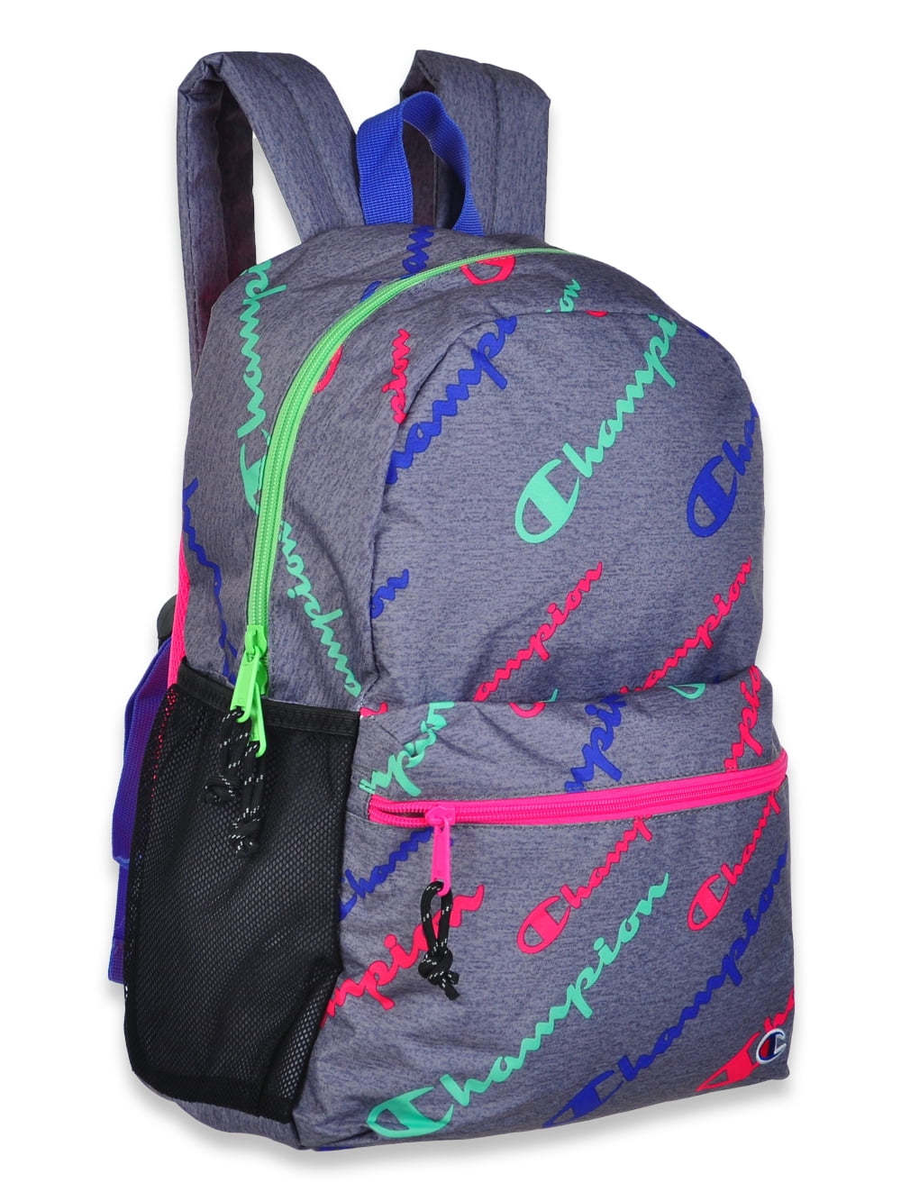 Champion Youth Backpack One-Size Grey/Knockout Pink - Walmart.com