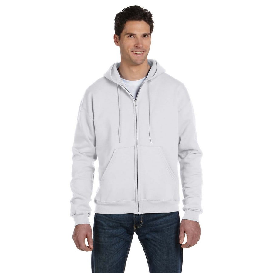 Champion mens Eco 9 oz. Full-Zip Hood(S800)-SILVER GREY-XL - Walmart.com