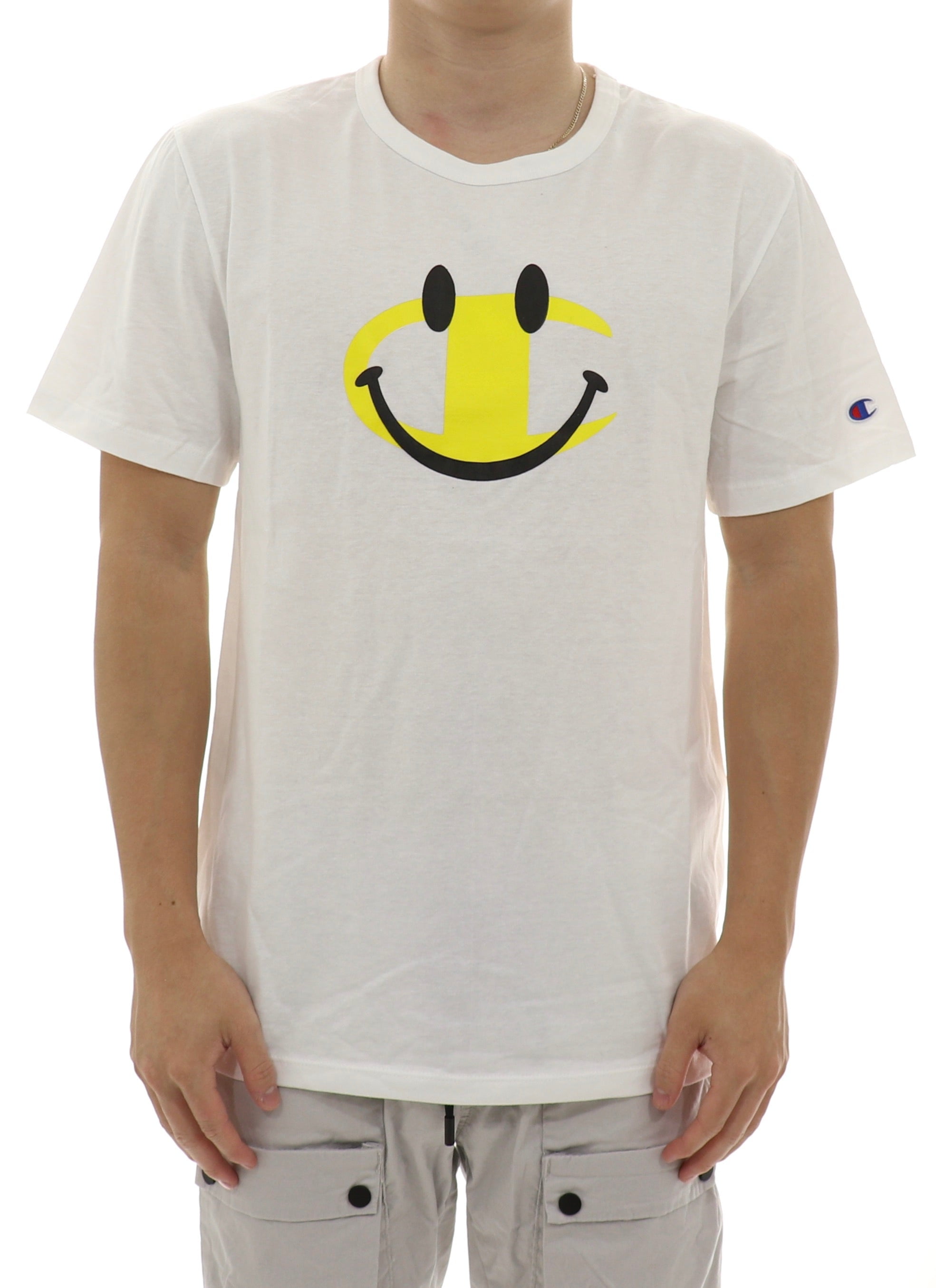 Champion Men's Lightweight Short Sleeve T-Shirt White GT353 586A7A 045 ...