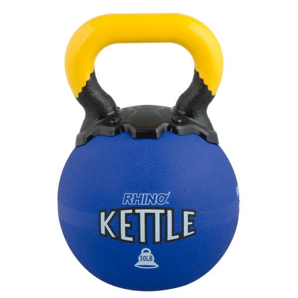 ChampionSportsRhinoKettlebellWeight,30lbs,Rubber,Black ...