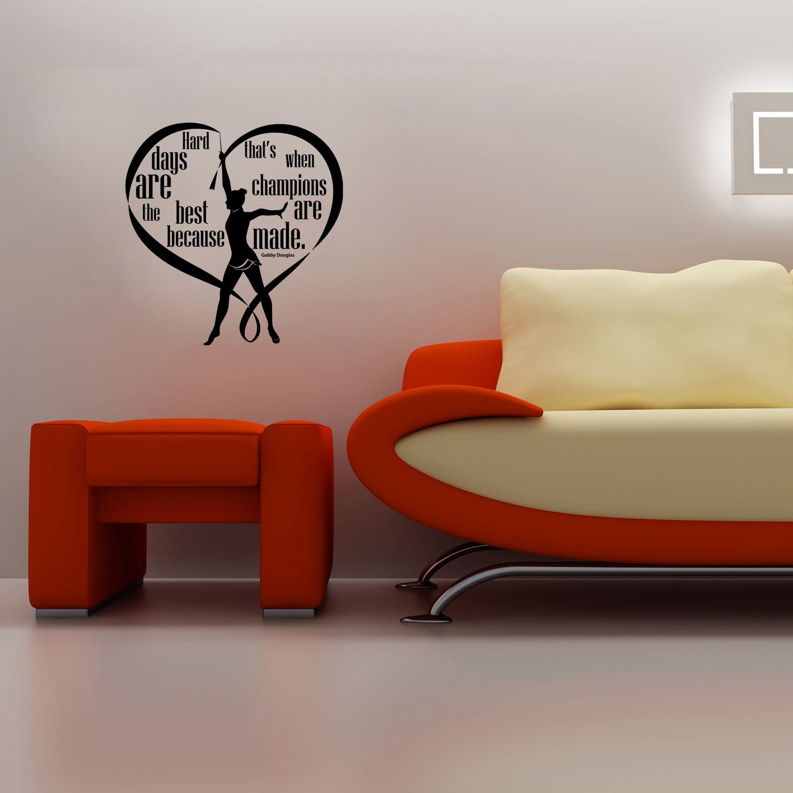 Champions Are Made Quotes Gymnastics Motivation Quote Wall Sticker Art ...