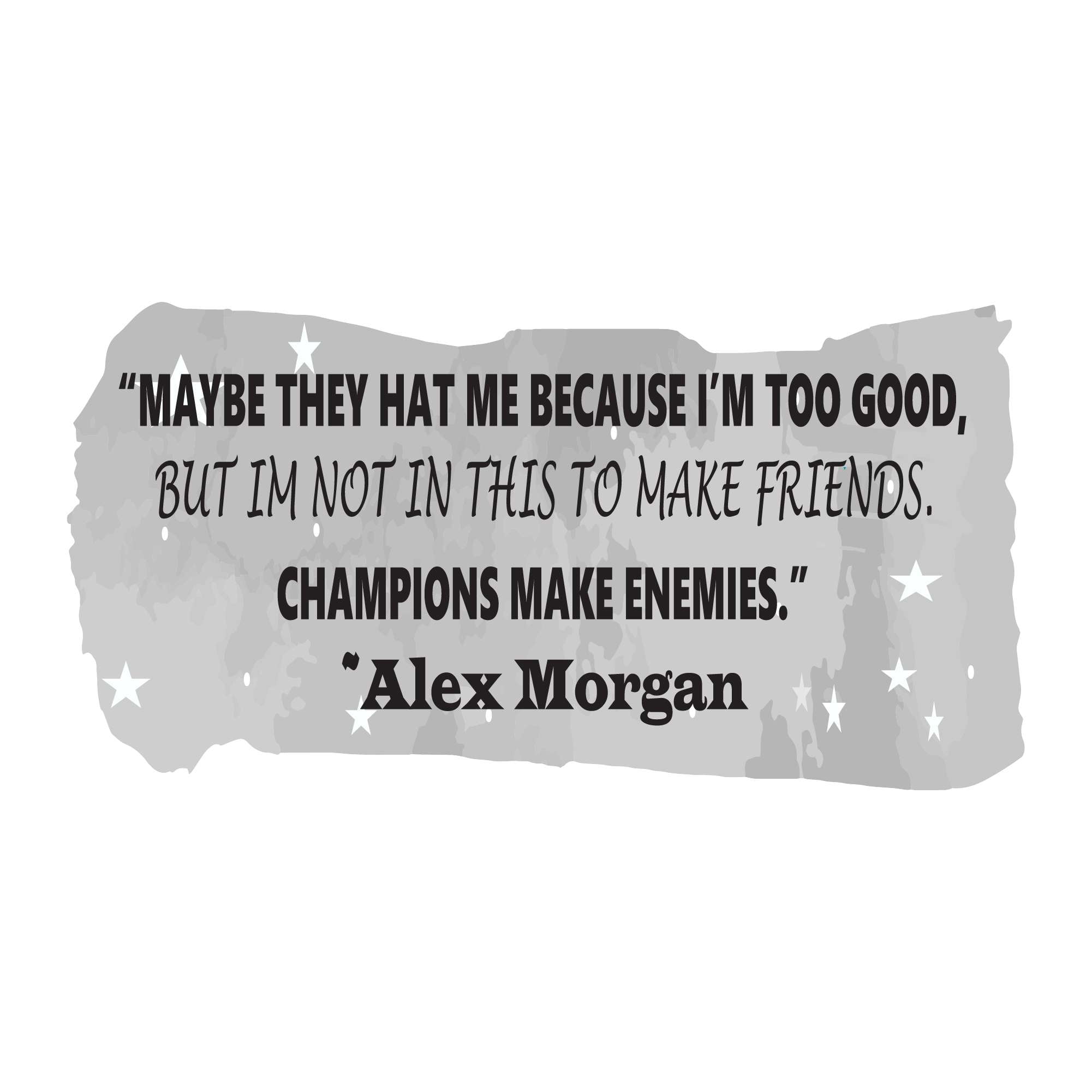 Champions Make Enemies Inspiring Motivational Quote Vinyl Wall Decal ...