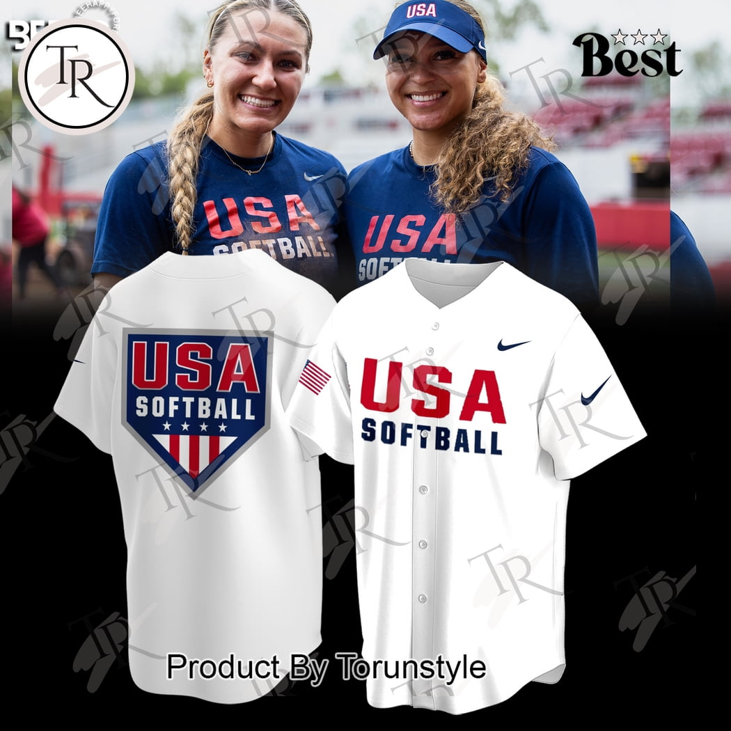 Champions USA Softball Team Limited Edition Baseball Jersey - White ...