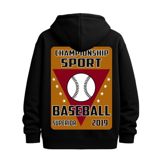 Championship Baseball graphic hoodies men's graphic hoodies black ...