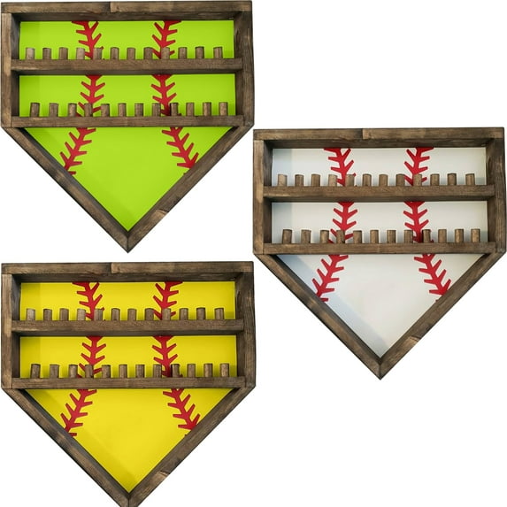 Championship Ring Display Case, 24 Ring Posts Softball Ring Holder, Box ...