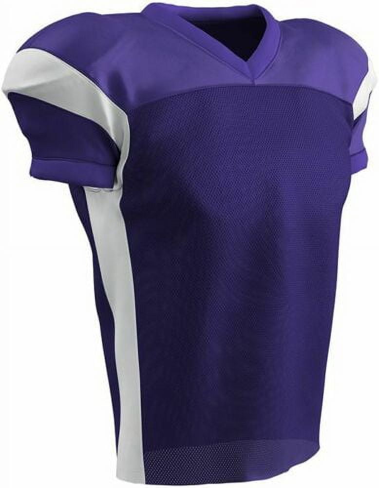 Champro Adult First Down Two-Tone Football Jersey Purple/White XL ...