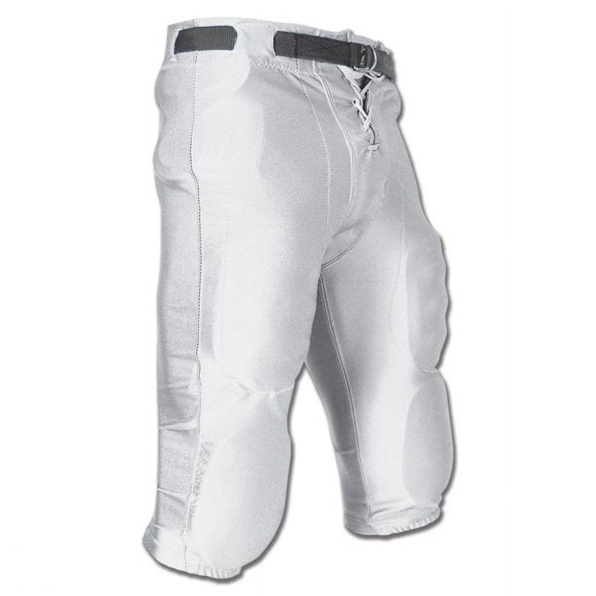 Champro Adult Stretch Dazzle Football Pants Light Silver Large ...