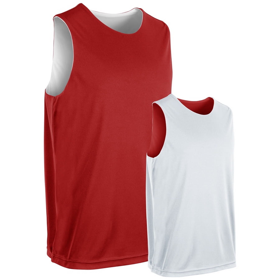 Champro BBJ44 Vision Reversible Basketball Jersey (Adult,Youth)-Scarlet/White-Youth XL - Walmart.com