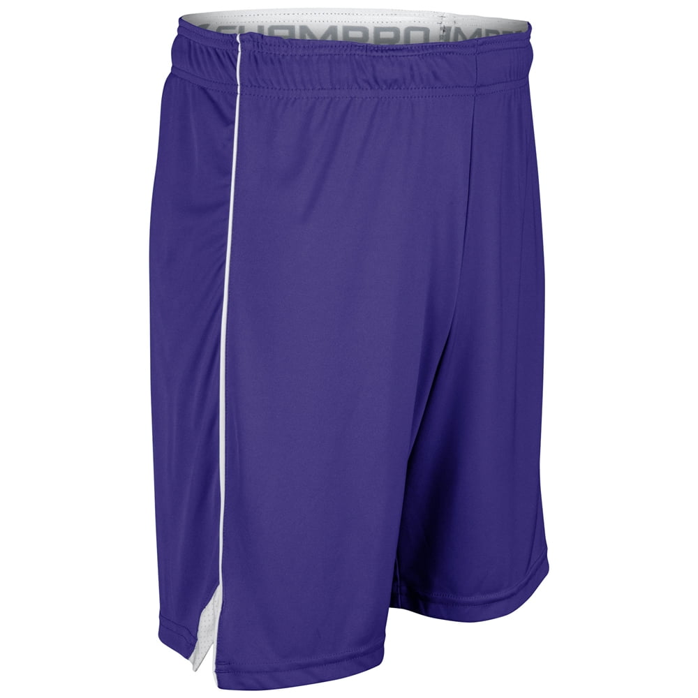 Champro BBS23 Elite Basketball Short - Purple White - Walmart.com