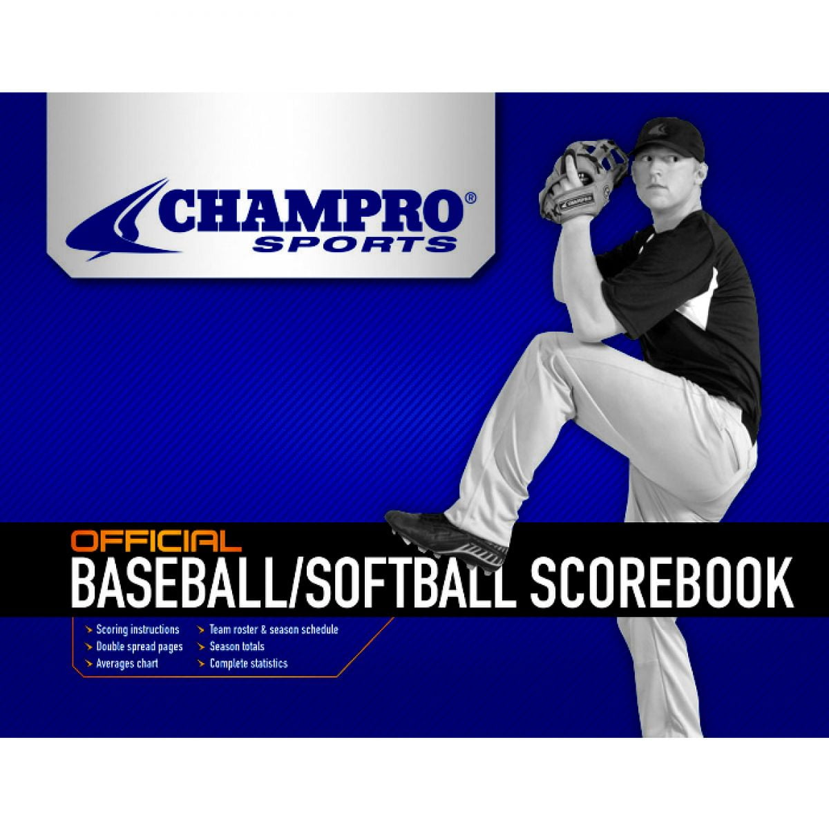 Champro Baseball/Softball Scorebook for Keeping Line-Up and Player ...