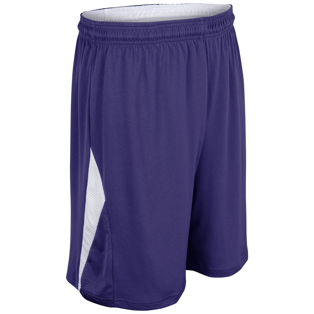 Champro Pivot Reversible Basketball Short Purple and White - Walmart.com