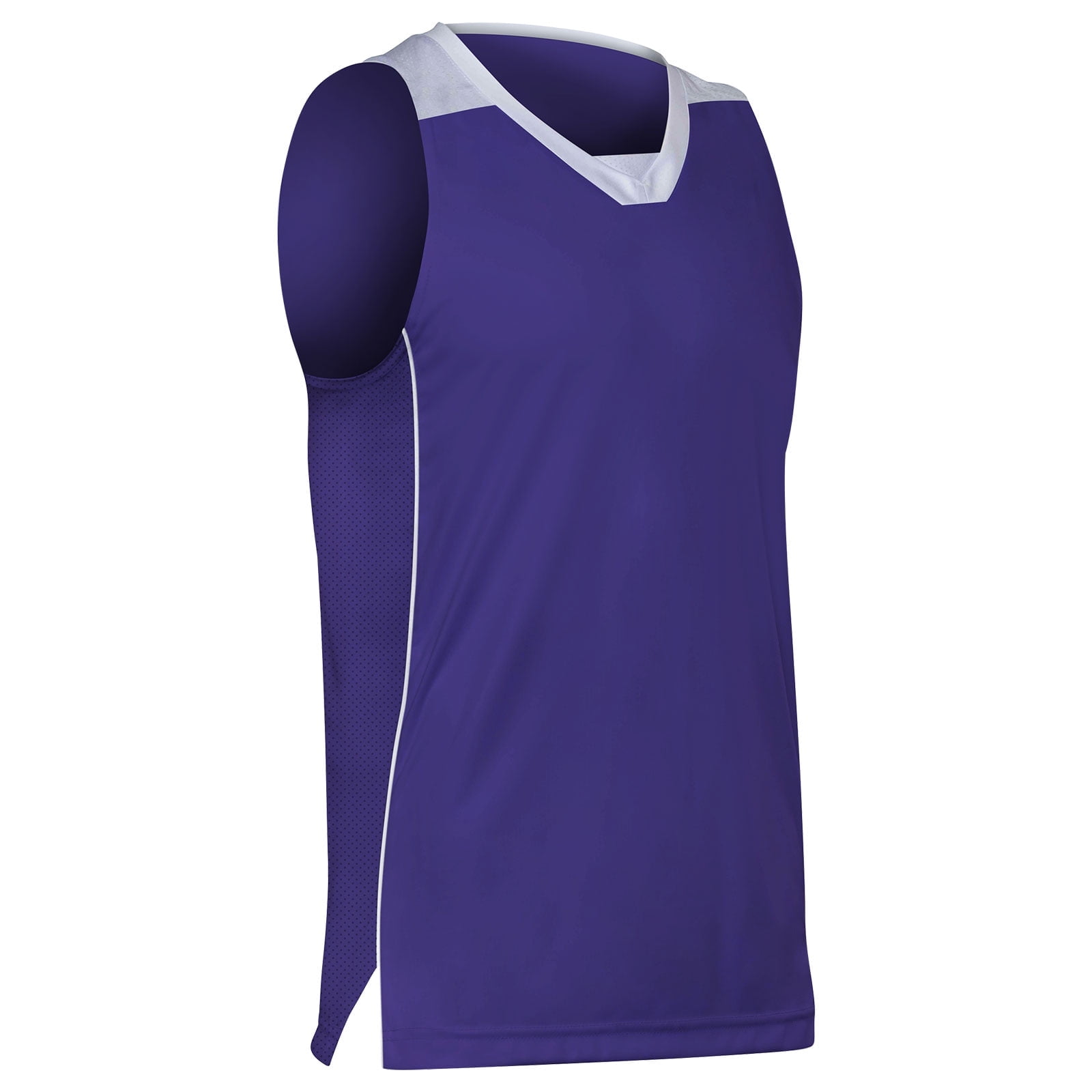 Champro Prime Basketball Jersey Purple w/ White Trim - Walmart.com