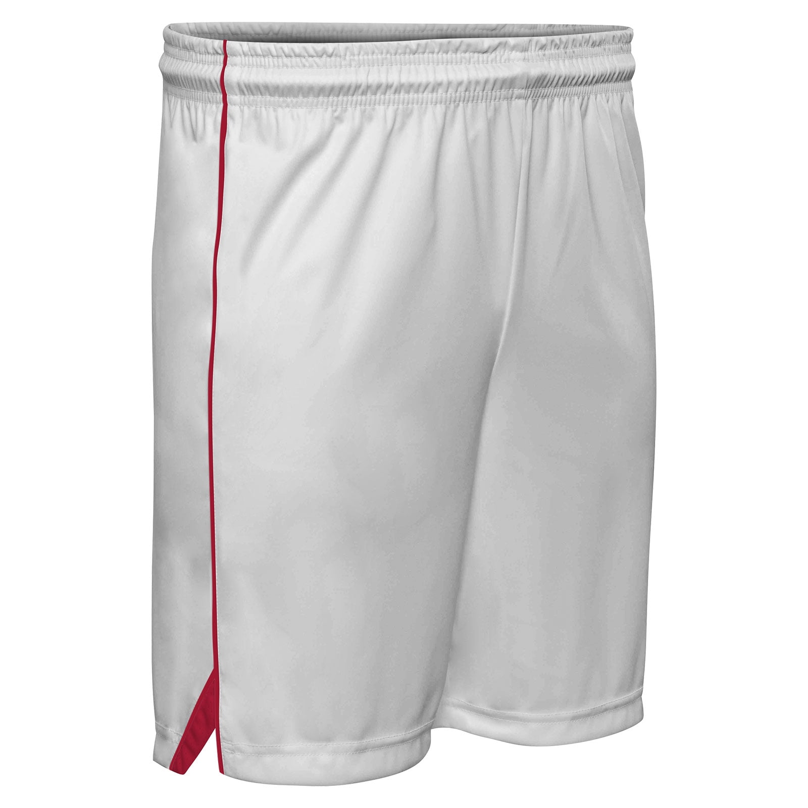 Champro Prime Basketball Short Women's White w/ Scarlet Red Trim ...