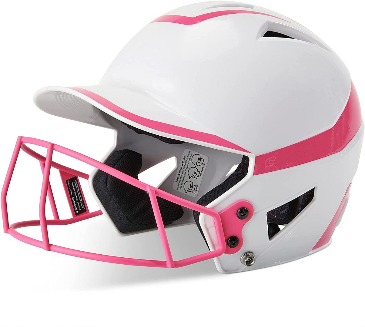 Champro Rise Pro Senior Fastpitch Softball Batting Helemt W/ Facemask ...