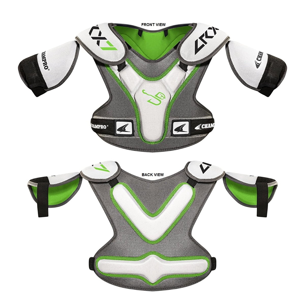 Champro Sports LRX7 Lacrosse Shoulder Pad Grey Medium - Walmart.com