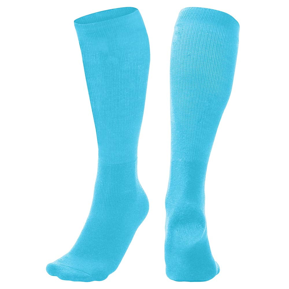Champro Sports Multi-Sport Athletic Socks, 1 Pair, Large, Light Blue ...