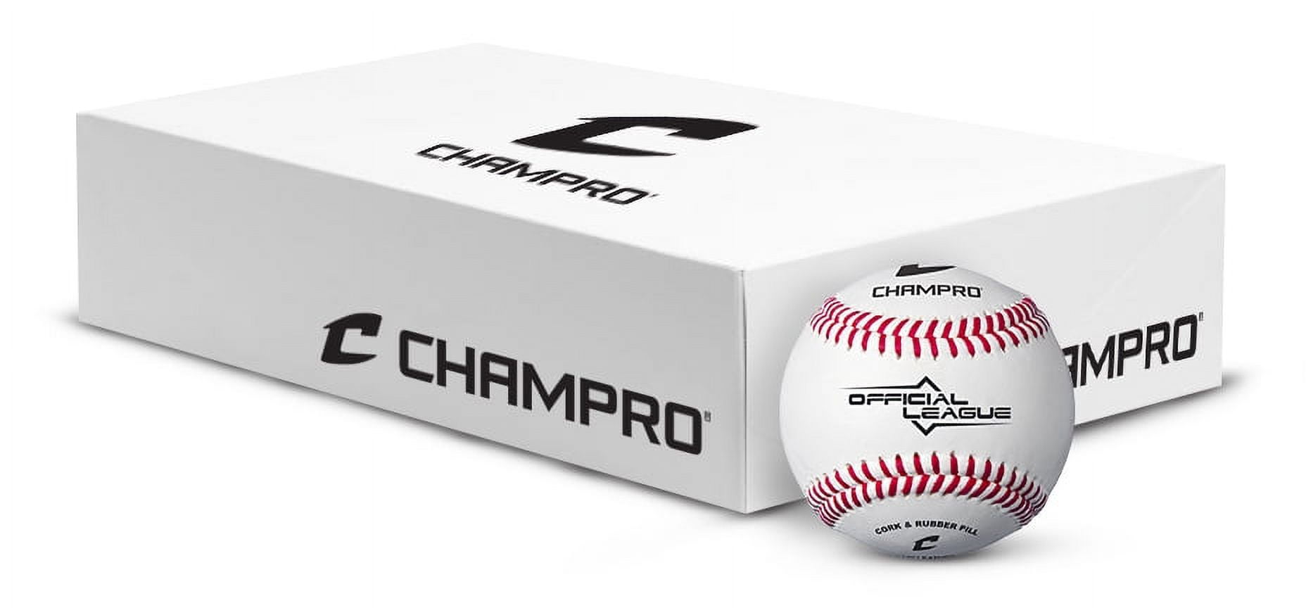 Champro Sports Youth League Baseballs with Leather Cover, Cosmetic Blem ...