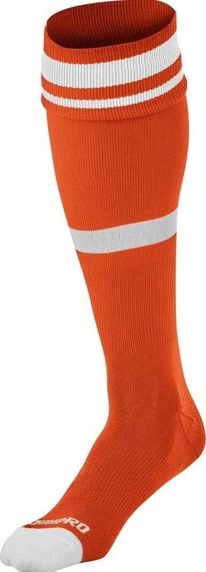 Champro Striped Soccer Socks 1 Pair Orange - Walmart.com