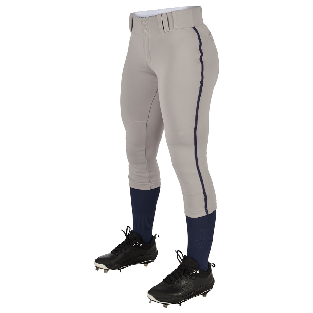 TOURNAMENT w/Pipe Softball Pant - GREY,NAVY - XL - Walmart Business ...