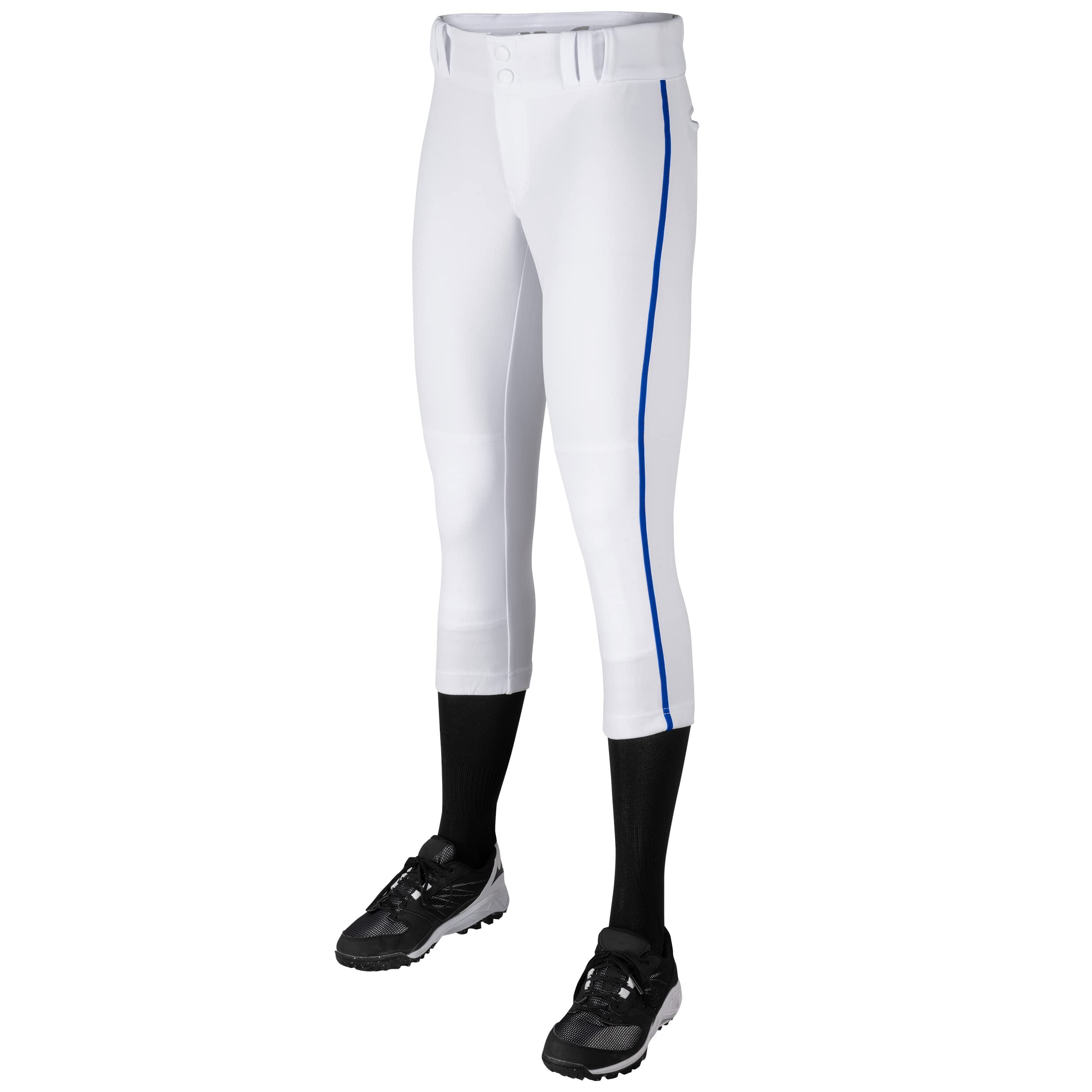 Champro Women/Girl's Tournament Low Rise Piped Pants: BP11P White/Royal ...