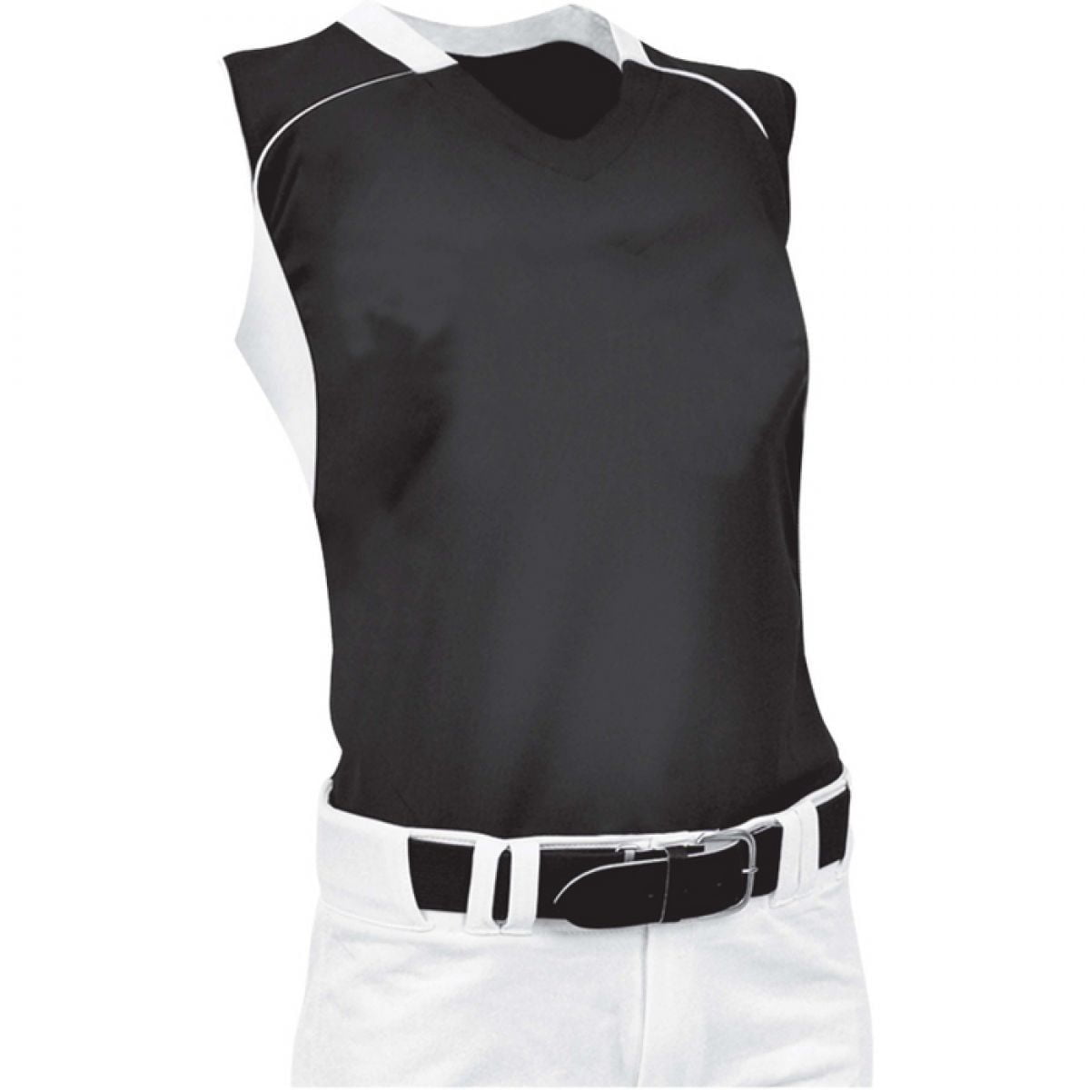 Champro Women's Racer Back Fastpitch Jersey Black/White XL - Walmart.com