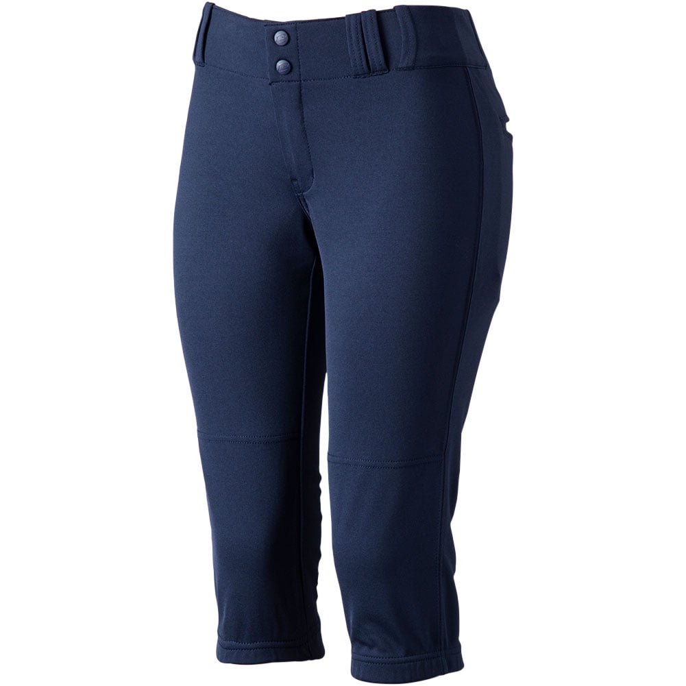 Champro Women's Tournament Solid Knicker Fastpitch Softball Pants Navy ...
