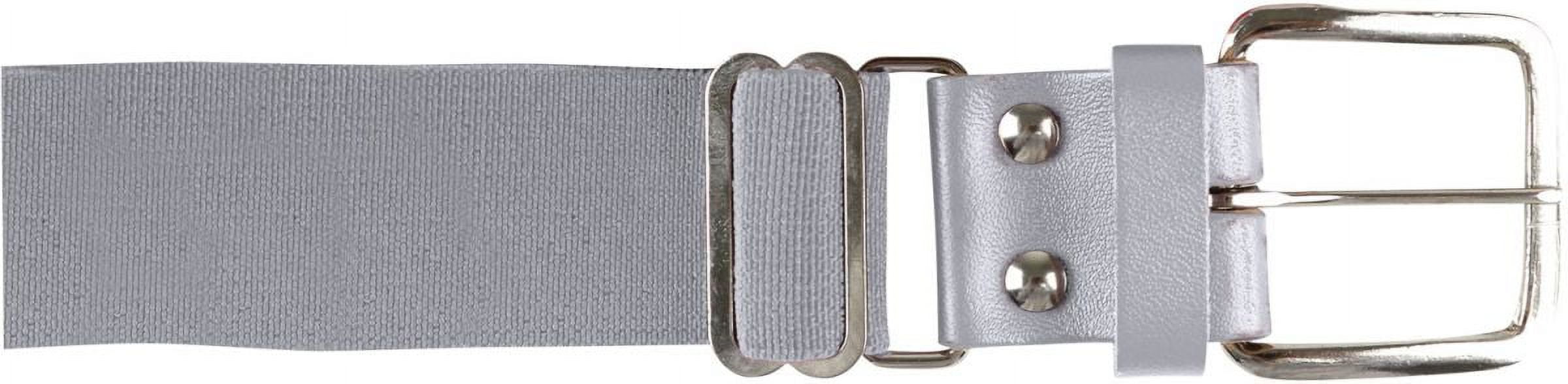 Champro Youth 1.25" Leather Tab Baseball Belt Gray - Walmart.com
