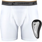 Champro Youth Athletic Compression Boxer Short with Protective Cup and ...