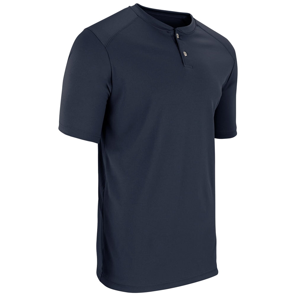 Champro Youth Dri-Gear Turn Two 2-Button Baseball Jersey Navy S - Walmart.com