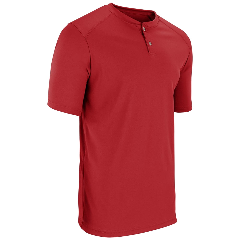 Champro Youth Dri-Gear Turn Two 2-Button Baseball Jersey Scarlet Xl ...