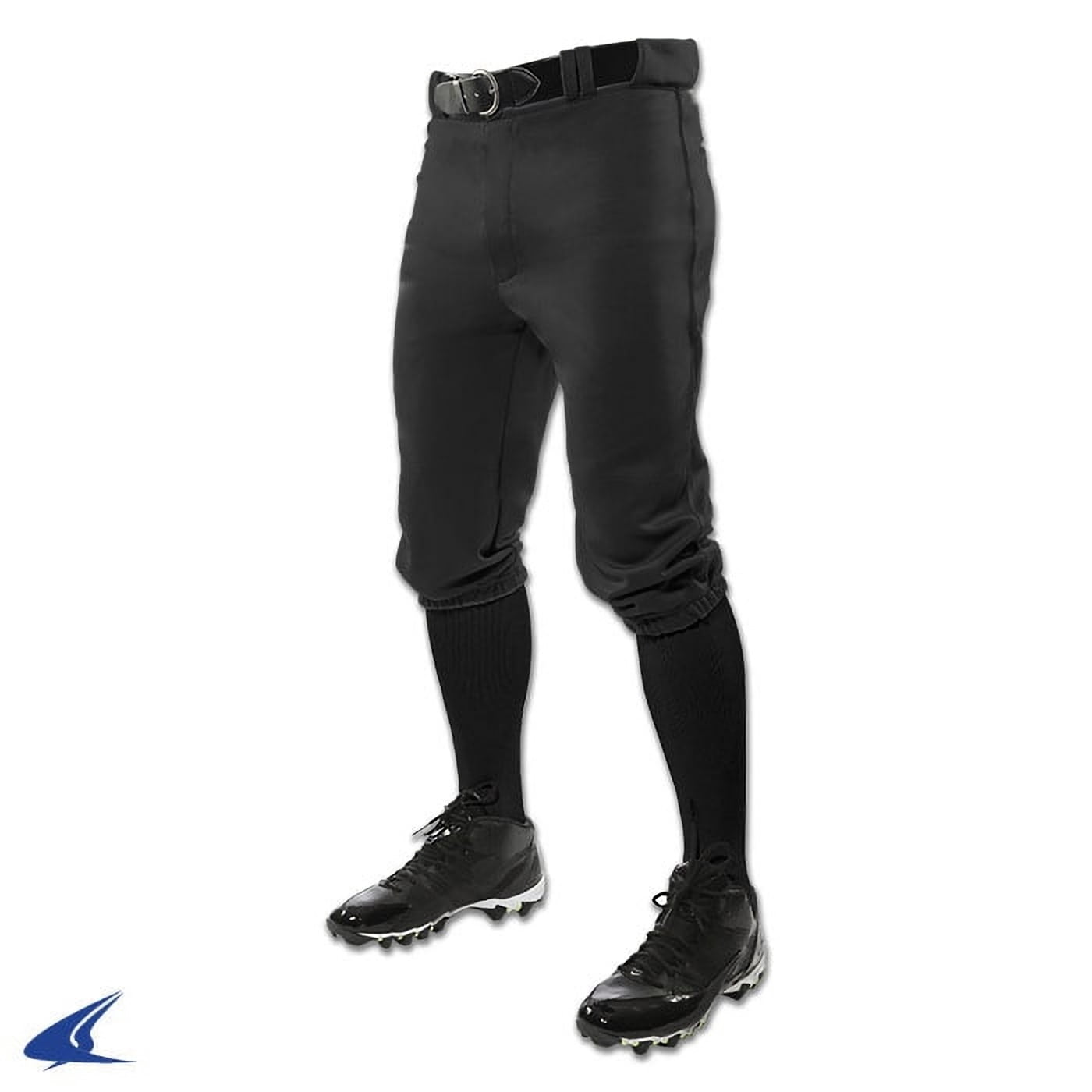 CHAMPRO Youth Triple Crown Knicker Baseball Pant, Black, Double Knit ...