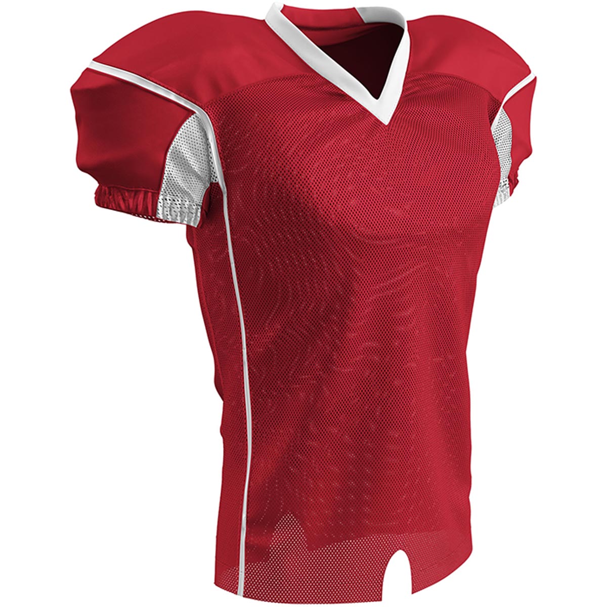 Champro Yth. Marker Stretch Polyester Dazzle Football Jersey SCARLET ...