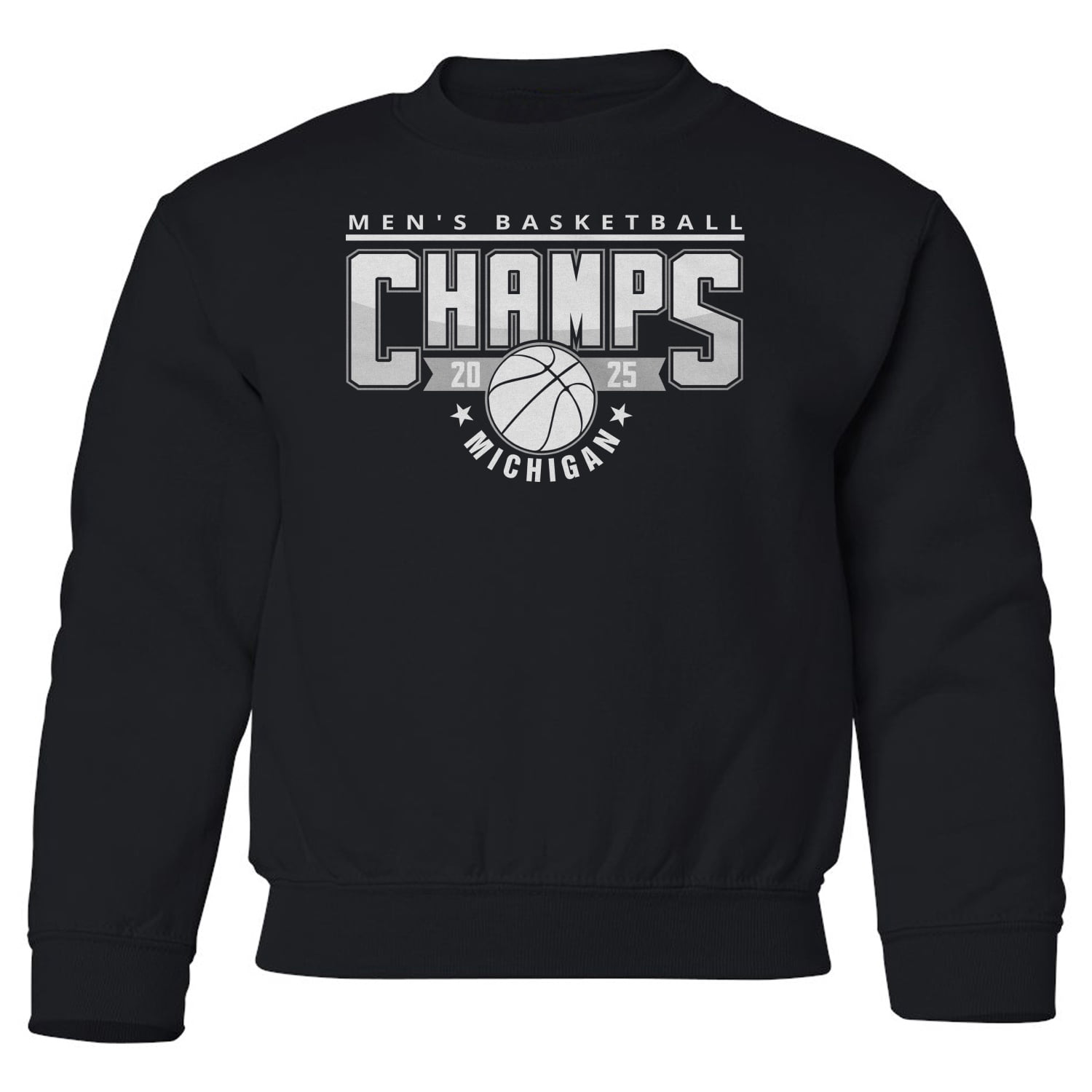 Champs 2025 Design Apparel - Basketball Champions Youth Crewneck ...