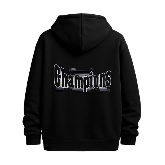 Champs Hoodie hoodies & sweatshirt men machine washable black Hoodie ...