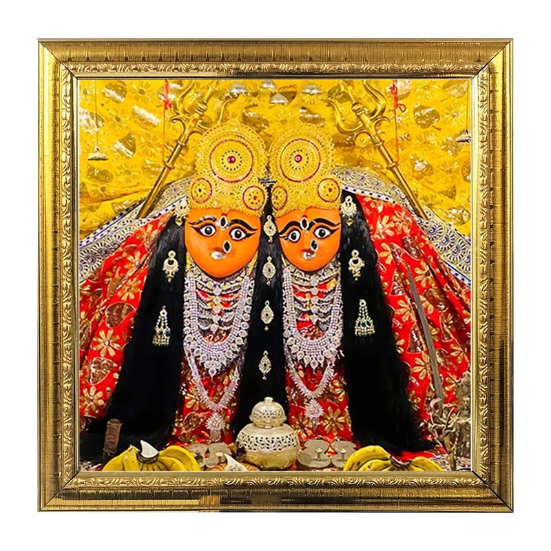 Chamunda Maa India God Idol Photo Frame for Pooja Hindu Bhagwan Devi ...