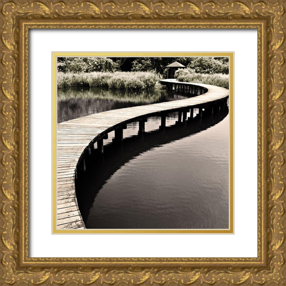 Chan, Eric 20x20 Gold Ornate Wood Framed with Double Matting Museum Art ...