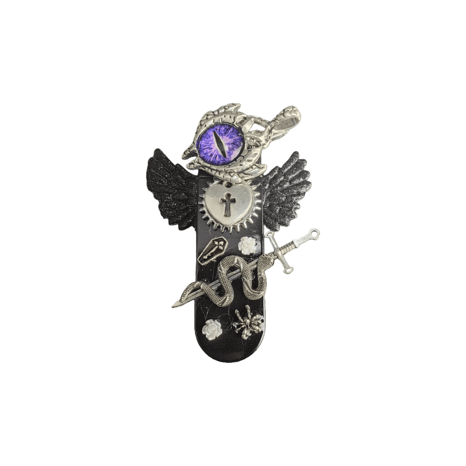 Chanana Angel-Wings Windproof Lighter, Lighters with Gemstone and Cross ...