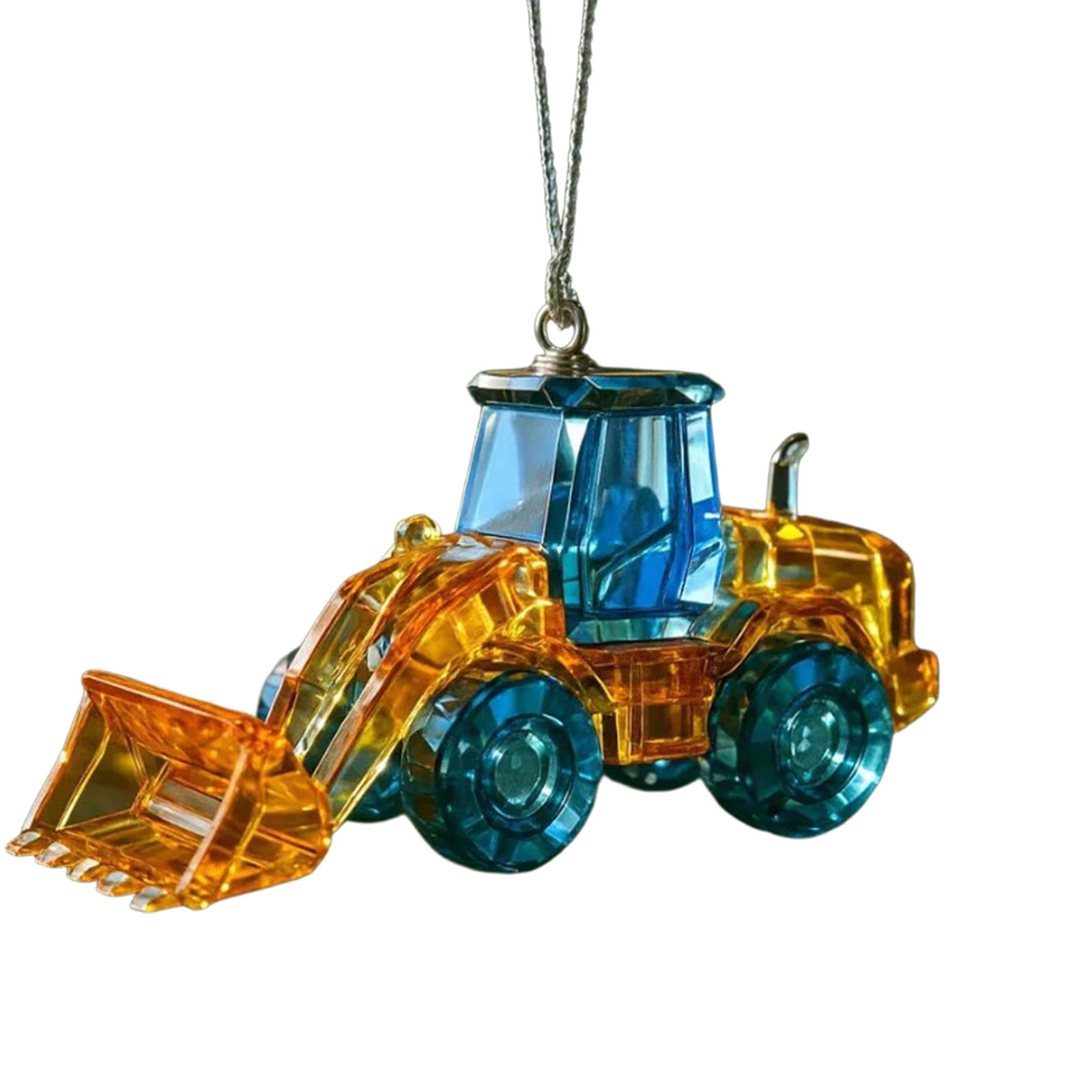Chanana Christmas Bulldozer Ornaments, Acrylic Crystal Christmas Tree ...