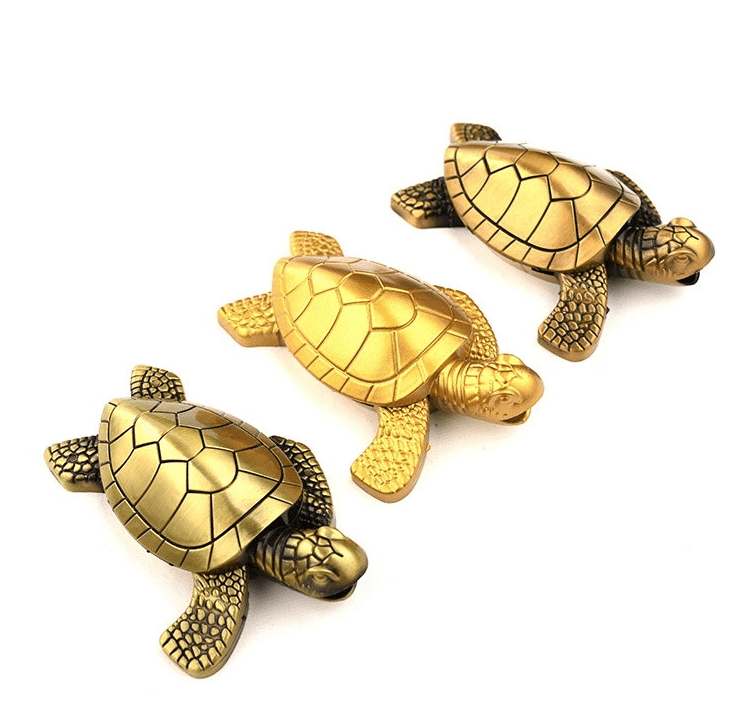 Chanana Creative Golden Turtle Desktop Torch Lighter - Portable Gas ...