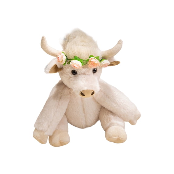 Chanana Cute Highland Cow Plush Pillow, 9.8" Realistic & Cute Stuffed ...