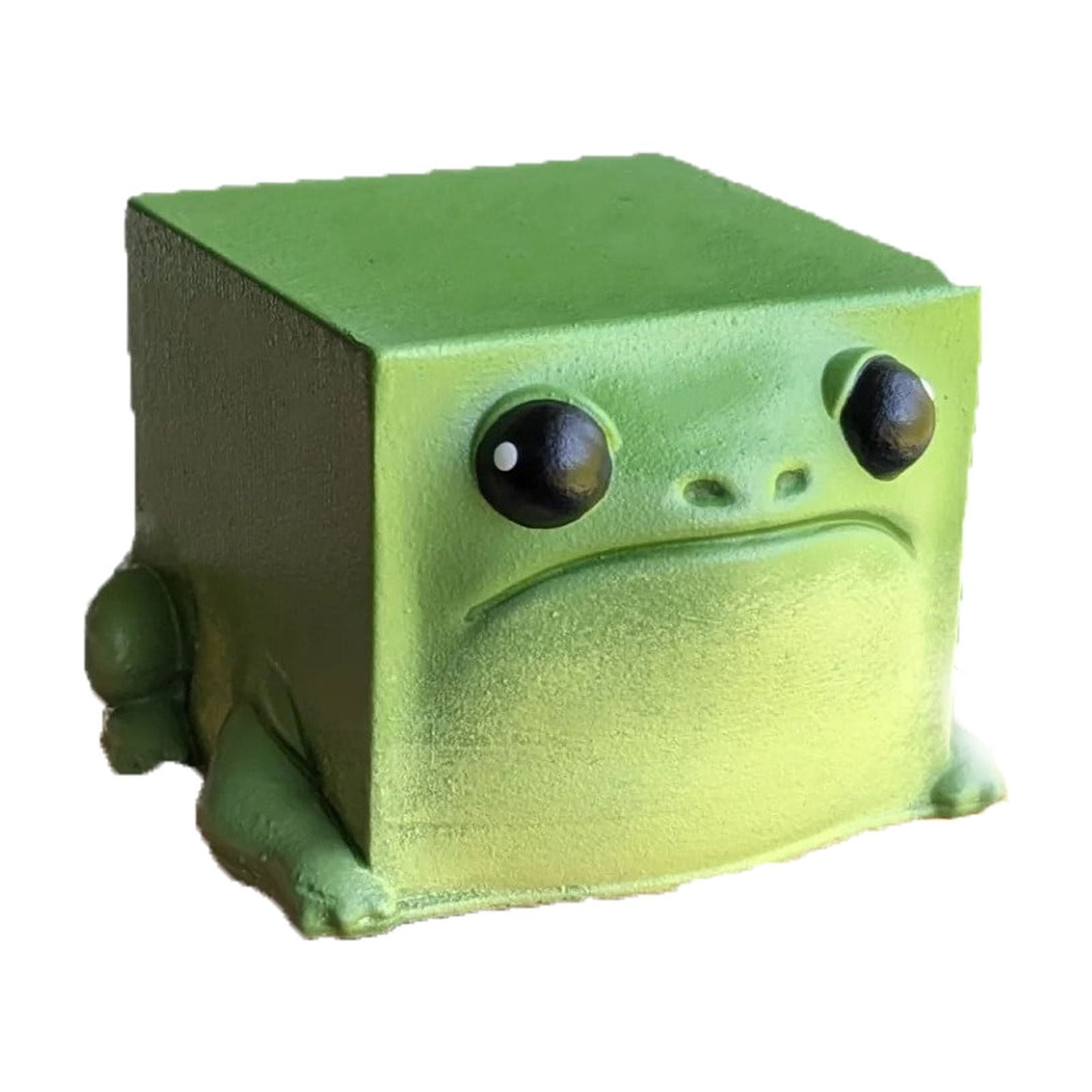 Chanana Cute Square Frog Decorative Resin Ornament, Green, Miniature ...